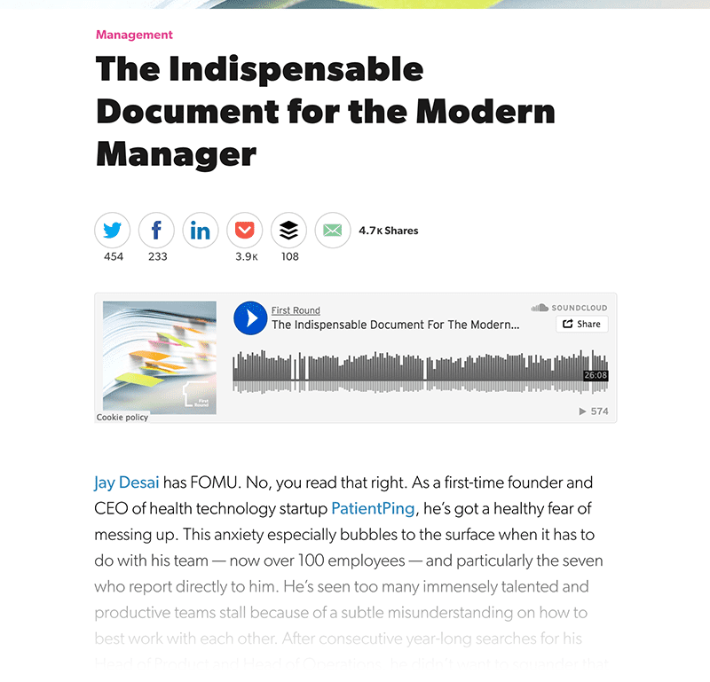 49 Manager ReadMes from Slack, Netflix, Google and more | Spinach AI