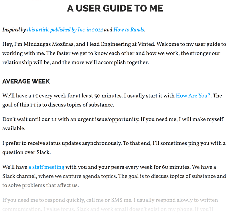 49 Manager ReadMes from Slack, Netflix, Google and more | Spinach AI