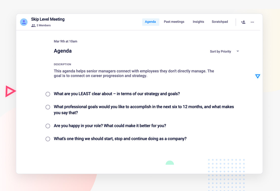 4 Skip-level meeting questions (and tips for better meetings!) | Spinach AI