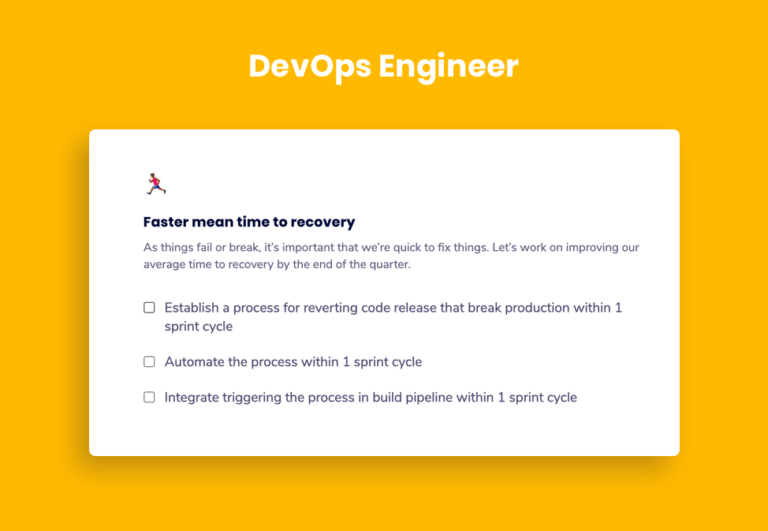Engineering goals: How to set goals for high-performing teams | Spinach