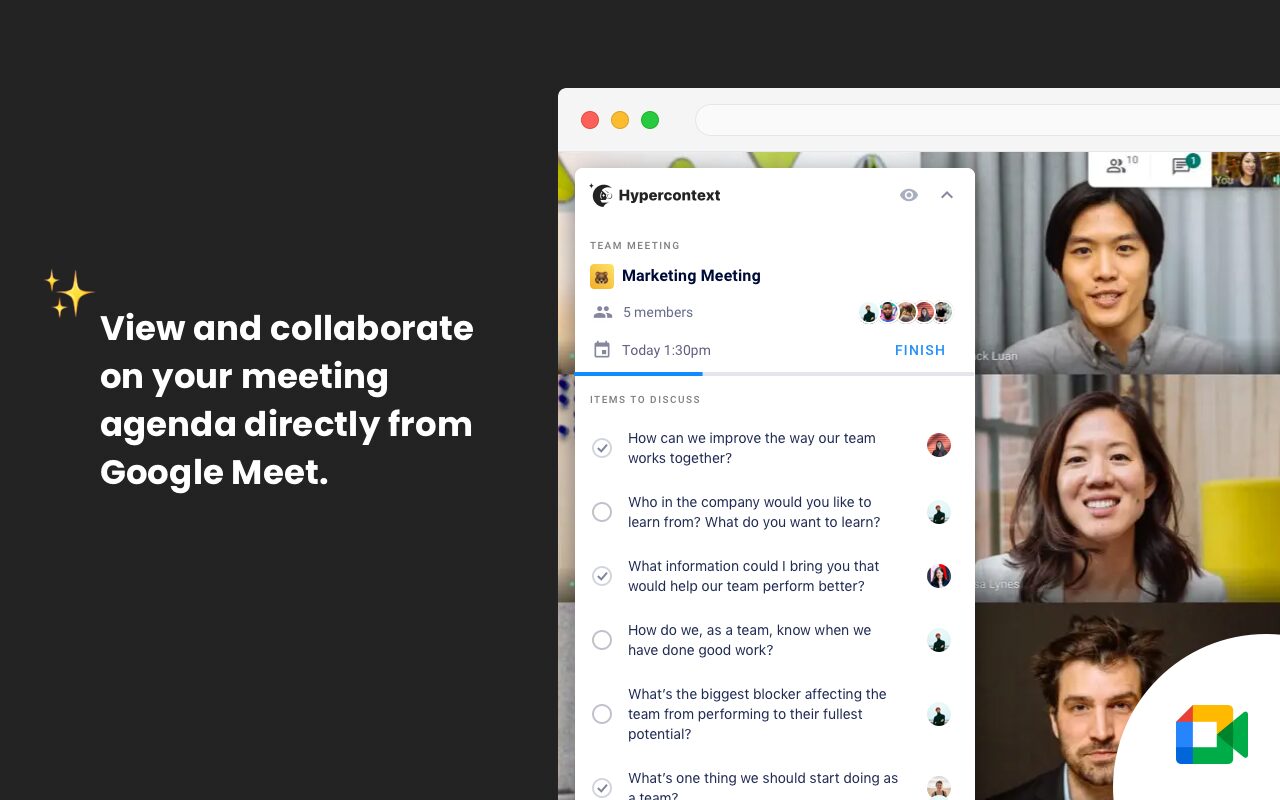 Google Meet | Integrations | Spinach