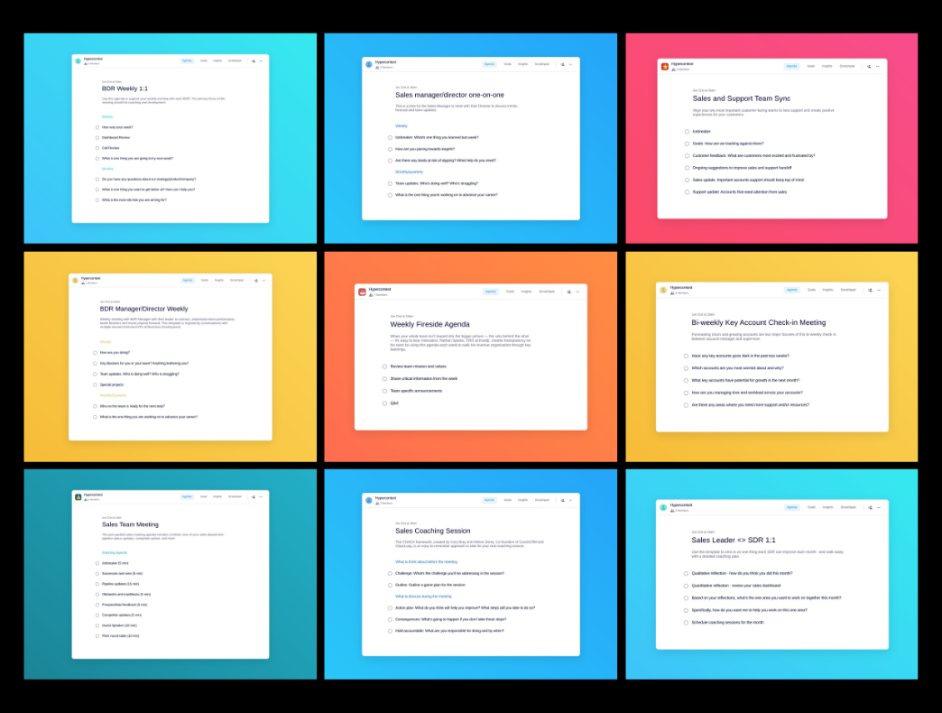 16 Sales meeting templates every organization needs | Spinach