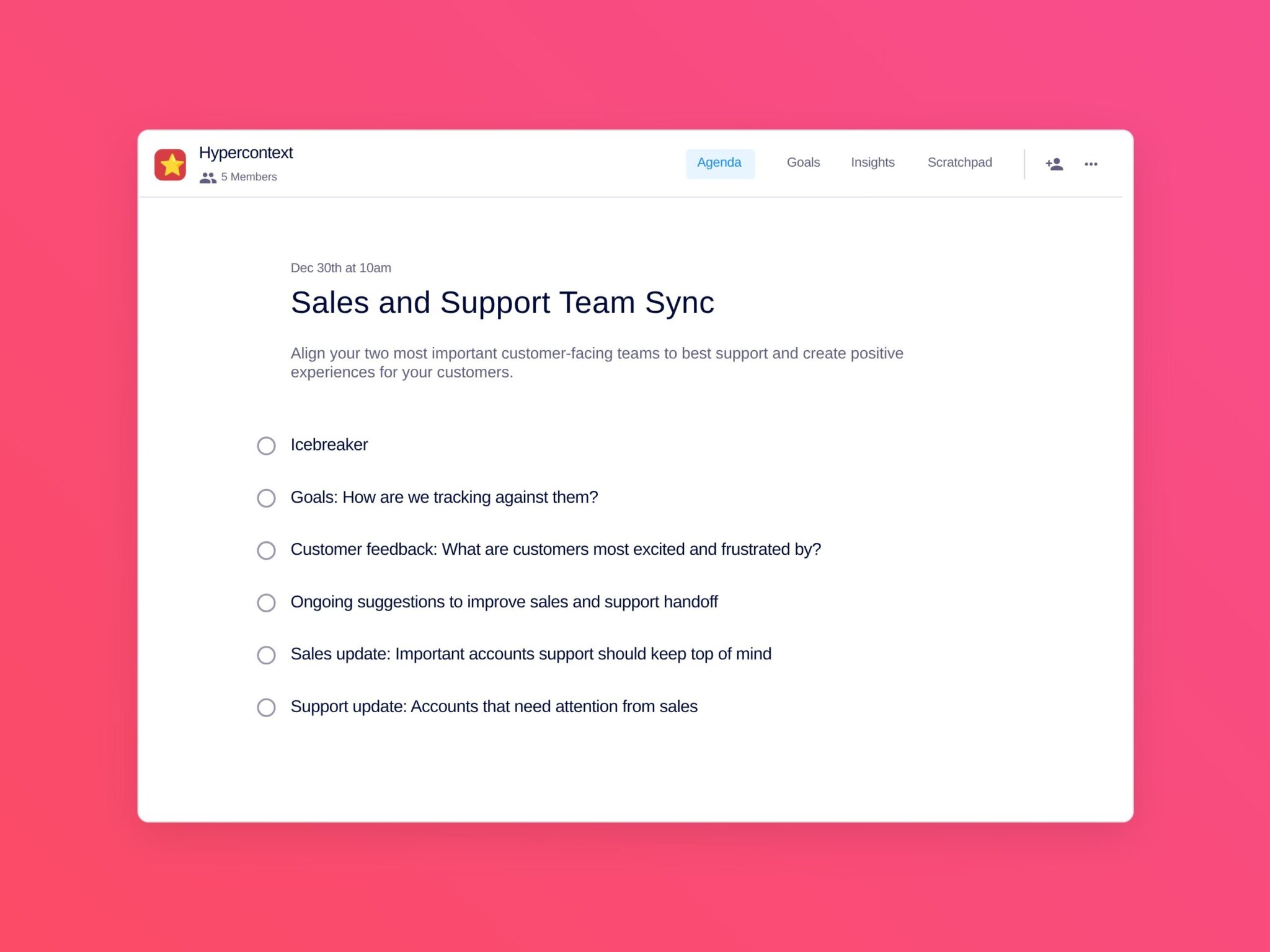 16 Sales meeting templates every organization needs | Spinach